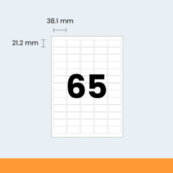65 Labels Per A4 Laser Label Sheet - Cheap Laser Labels